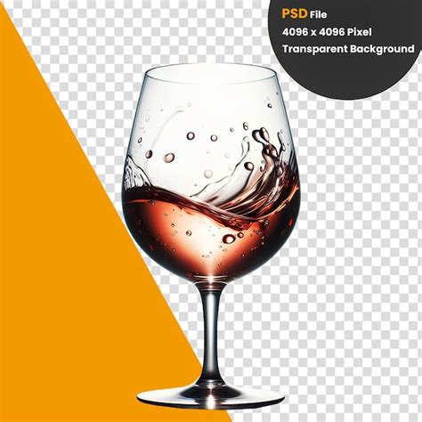 Glass Of Wine Psd Premium Ai Generated Psd