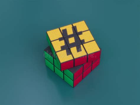 Hashtag Social Media Rubiks Cube Puzzle Solve Logic Game Difficult 3d