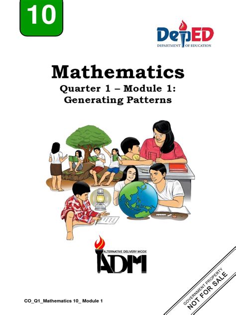 Mathematics Quarter 1 Module 1 Generating Patterns Pdf Sequence Numbers