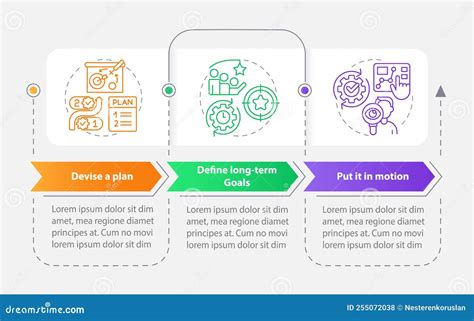Business Planning Rectangle Infographic Template Stock Vector