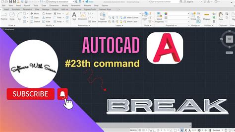How To Use Break In Autocad Youtube