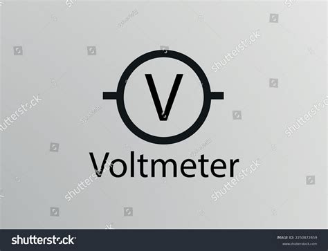 Voltmeter Symbol Vector Symbol Design Engineering Stock Vector Royalty