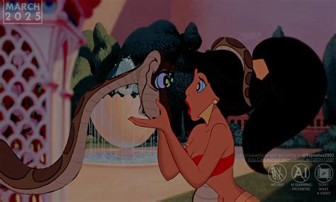 Jasmine And Kaa Commission Edit By Kristinart18daop On Deviantart