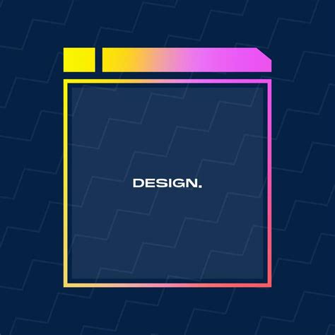 Futuristic Square Gradient Background Pop Up Window Vector