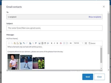 Adding Photos Files Hyperlinks To Your Emails From Contacts Module