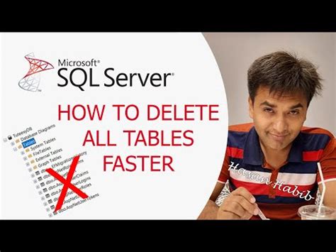How To Delete All Tables From MS SQL Server Delete Database And Restore Database YouTube