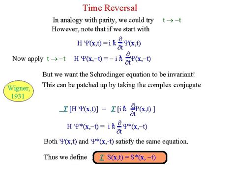 Lecture 7 Symmetries Ii Charge Conjugation Time Reversal