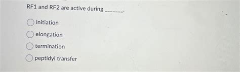 Solved RF And RF Are Active During Chegg Com