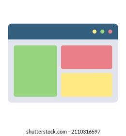 Layout Interface Ui Ux Website Webpage Stock Vector Royalty Free
