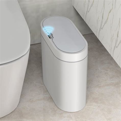 Alromp 3 Gallons Plastic Touch Top Trash Can Wayfair Canada