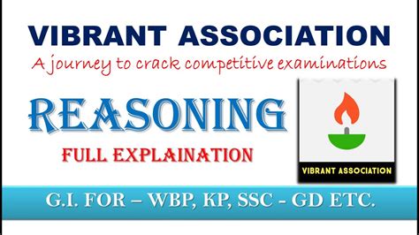 reasoning for wbp kp ssc gd full analysis youtube