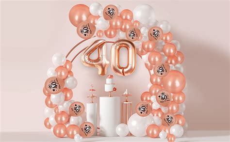 Decoraciones De Cumpleaños Número 40 Para Mujer Incluyendo