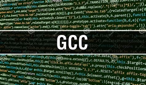 Gcc Concept With Random Parts Of Program Code Gcc With Programming