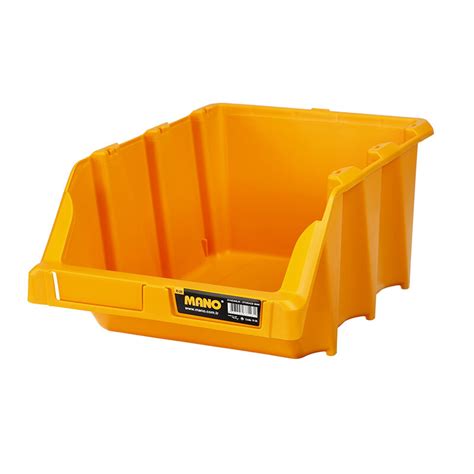 Пластмасова кутия за съхранение жълта 42 см