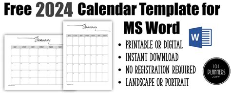 2025 Calendar Printable Word Joaquin Theo