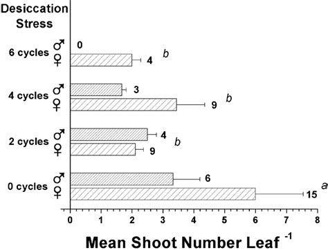 Shoot Production By Regenerating Leaves As A Function Of Leaf