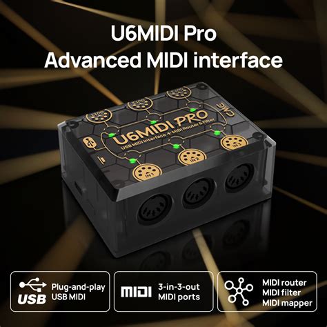 Cme U6midi Pro Midi Interface With Midi Routing And Filters