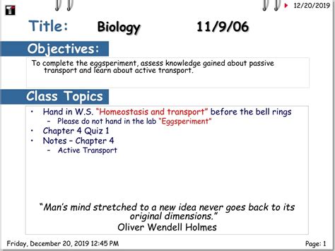Ppt Biology Class Topics And Objectives Powerpoint Presentation Free Download Id9189656