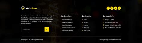 Voltpro Electrical Services Elementor Template Kit Wp Template Kits Ft Electrician And Hvac