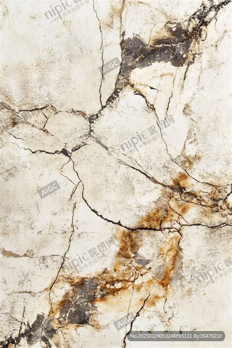 Ai创作图大理石 纹理 米黄色 裂纹 石材 自然 纹路 质感 装饰 图案 肌理 块状 线条 色彩 光泽 昵图网