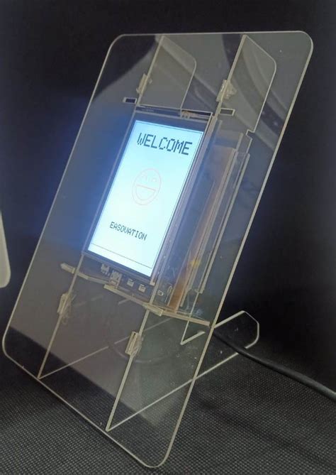 3 5 Inch USB Dynamic QR Code Display With Transparent Acrylic Stand Bonrix Embedded Innovations