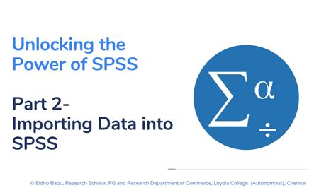 Importing Data Into Spss Youtube