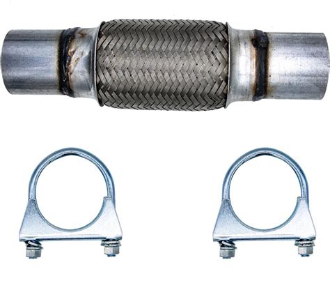 Tutuxio Exhaust Flex Pipe Id 225x6x10 With 2pcs U Bolt