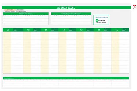Modelo De Agenda Diaria Excel