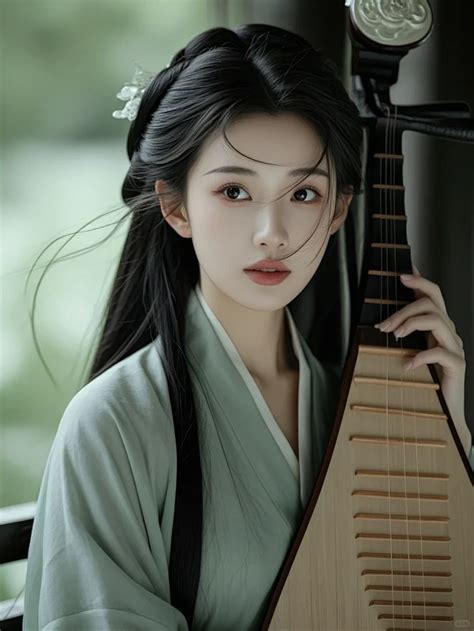 江南园林 古风汉服写真 小红书 花瓣网