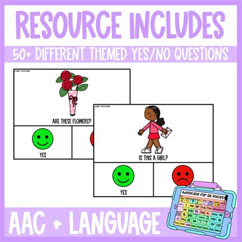 Valentines Day Yes No Questions For Speech Therapy Visual Supports Aac