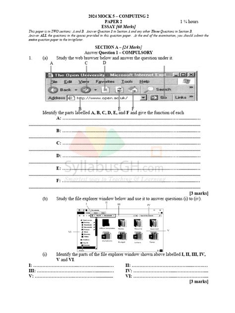 2024 Mock 5 Computing 2 Pdf Cyberspace Computing