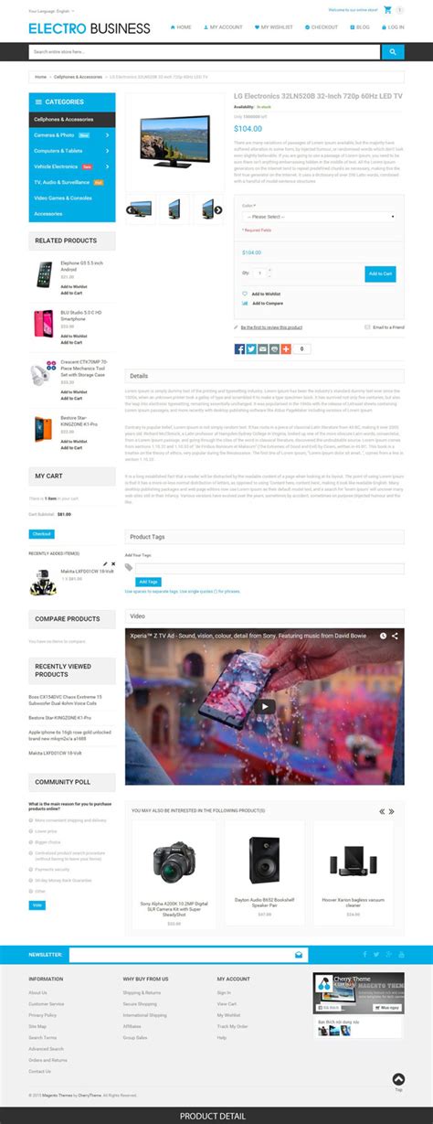 Cherry Free Magento Theme Htmlcss