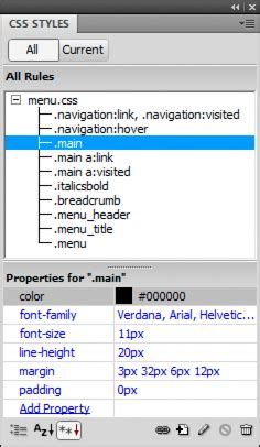 How To Use The CSS Styles Panel In Dreamweaver