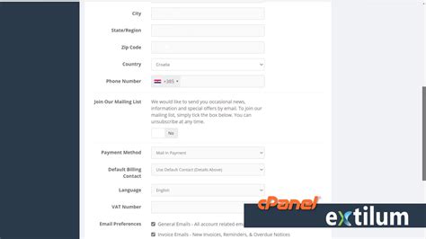 manage profile cpanel extilum knowledgebase