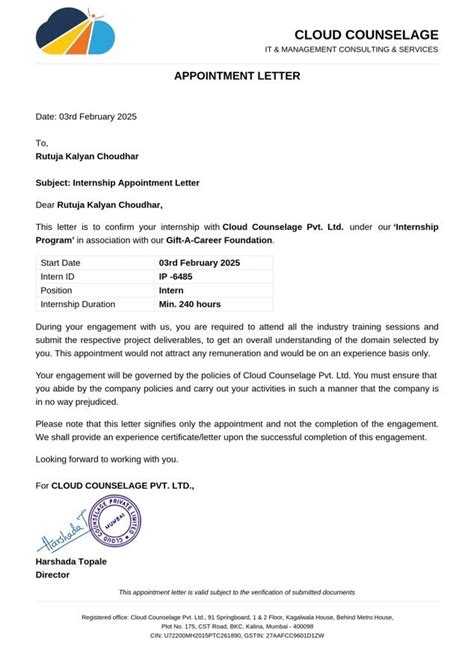 Java Internship Cloudcounselage Professional Tacareer Rutuja Choudhar