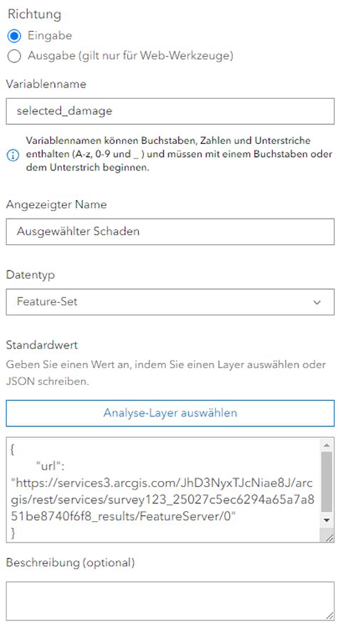 solved file output paramter in webtool that was published esri