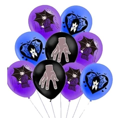 Globo Aluminio Y L Tex Decorativo Para Cumplea Os Merlina Tu Fiesta A Un Click