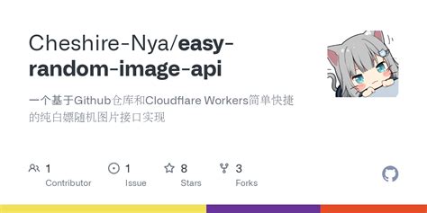 Github Cheshire Nyaeasy Random Image Api 一个基于github仓库和cloudflare Workers简单快捷的纯白嫖随机图片接口实现