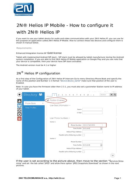 Fillable Online N Helios IP Mobile How To Configure It Fax Email Print PdfFiller