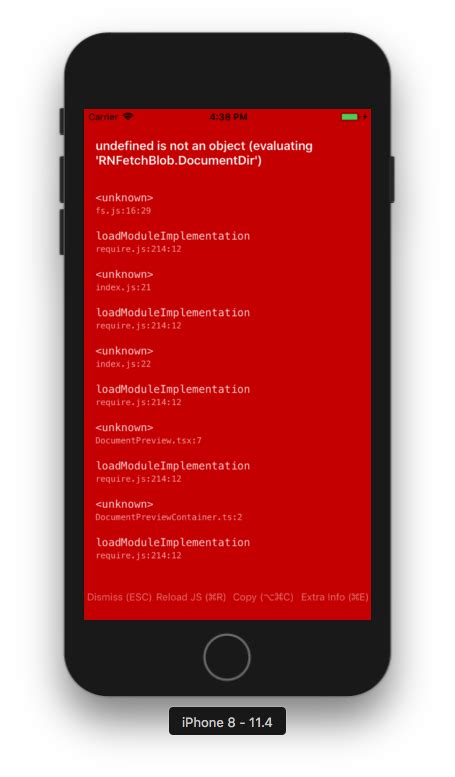 Undefined Is Not An Object Evaluating Rnfetchblobdocumentdir · Issue 239 · Wondayreact