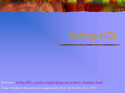 Basics Of Verilog Ppt
