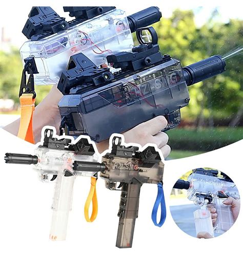 흠뻑쇼 워터밤 Smg 고압 전자 자동 버스트 권총 워터건 강력한 탄창 충전식 전기 물총 너프건 샷건 물놀이 티몬