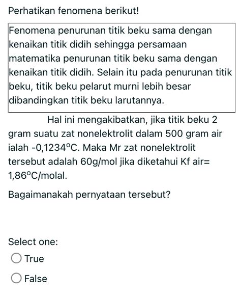 Perhatikan fenomena berikut Fenomena | StudyX