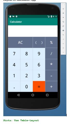 Solved Hints Use Table Layout Chegg Com