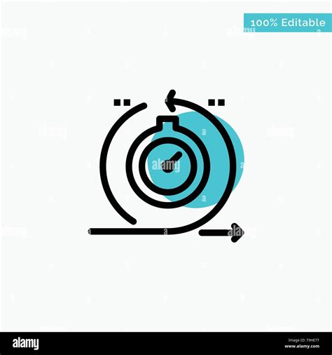 Agile Cycle Development Fast Iteration Turquoise Highlight Circle