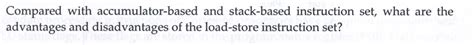 Solved Compared With Accumulator Based And Stack Based