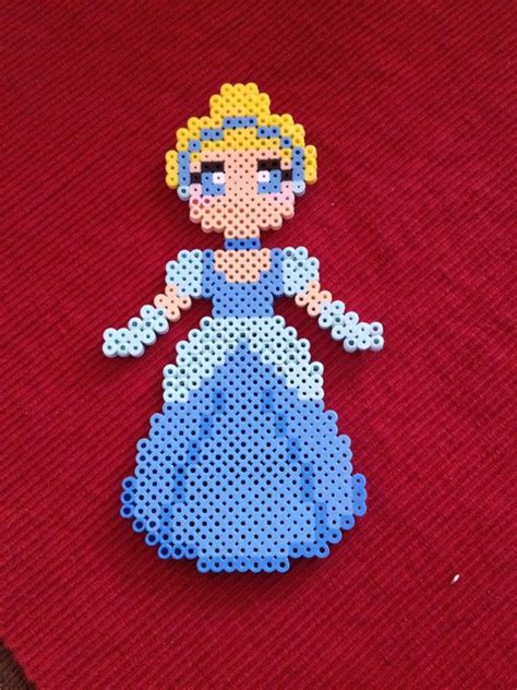 Cinderella Perler Bead Disney Perler Beads Diy Perler Bead Crafts