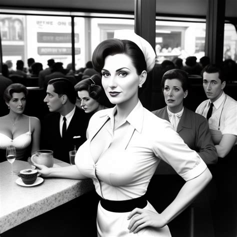 Aimoms Vintage Busty Waitress
