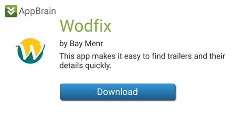 Wodfix For Android Free App Download
