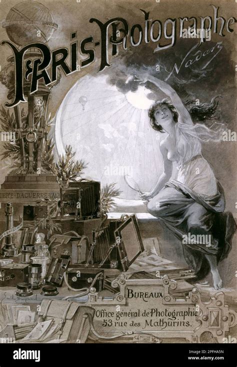 Model For The Cover Of The Nadar Newspaper Paris Photographed By Bayard Emile Antoine Xix